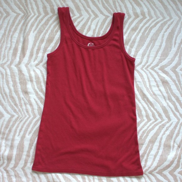 Cato | Tops | Bundle 25 Cato Ruby Red Ribbed Tank Top | Poshmark